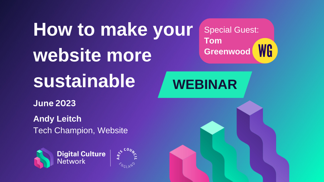 Webinar recording - How to make your website more sustainable - Digital ...